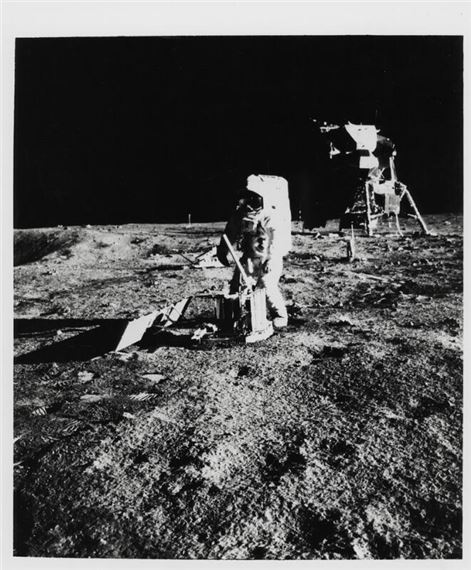 NASA | Apollo 11] Buzz Aldrin posing for a “tourist” photograph at the ...