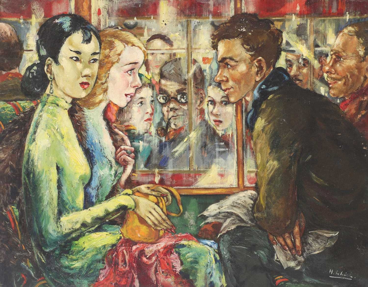 Hedi Schick | The train carriage (1906) | MutualArt