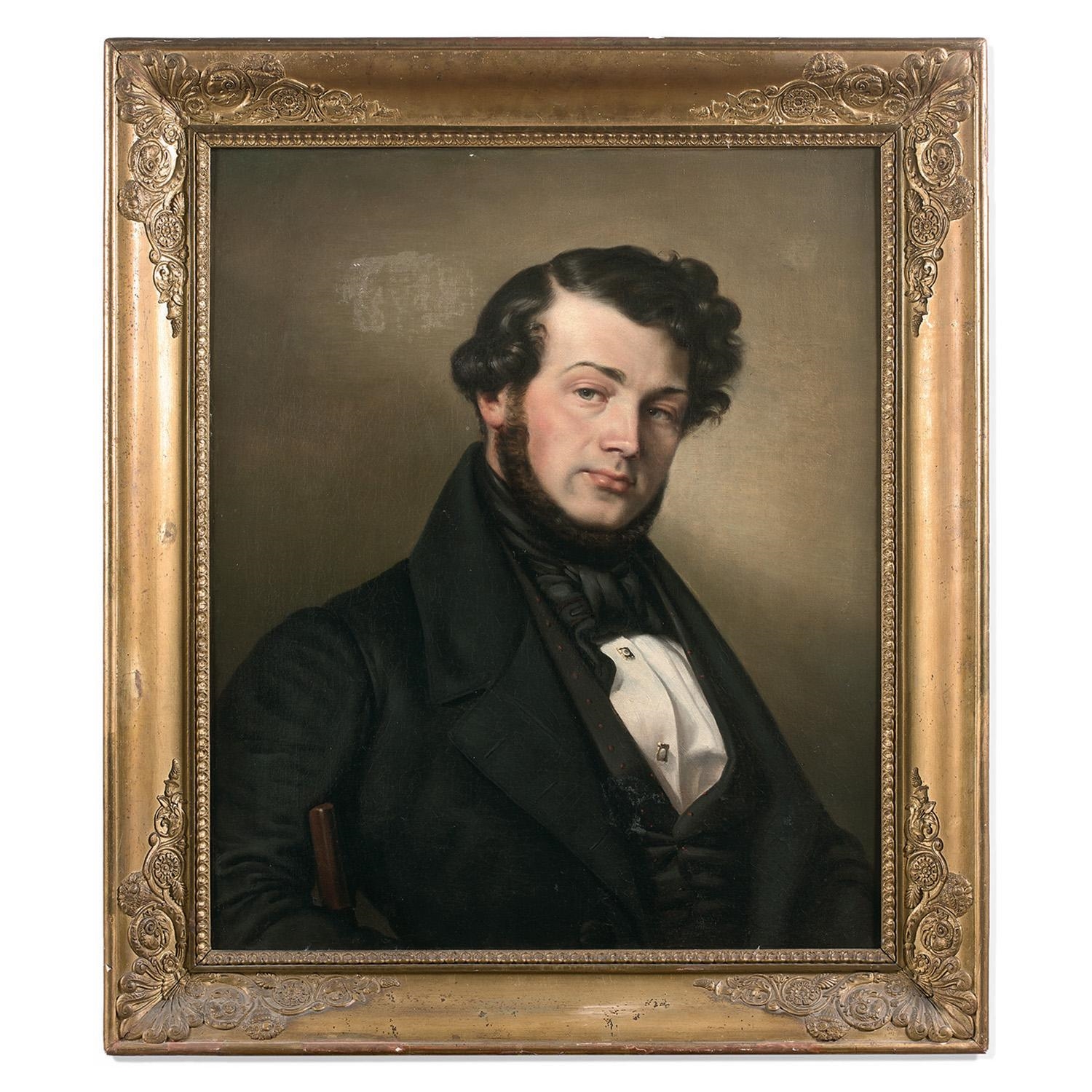 Joseph Désiré Court | PORTRAIT D’HOMME ASSIS | MutualArt