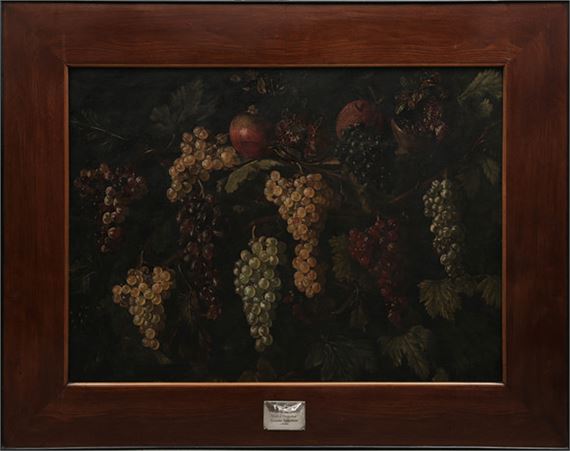 Roman School, 17th Century | Grapes and pomegranates. | MutualArt