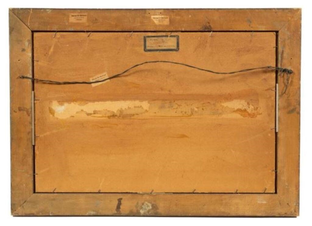 Adolf Raufer | A man showing an orange to women in a covered wagon ...