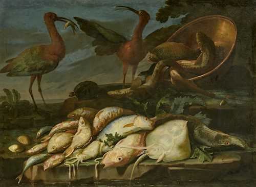 Elena Recco | Still life with fish | MutualArt