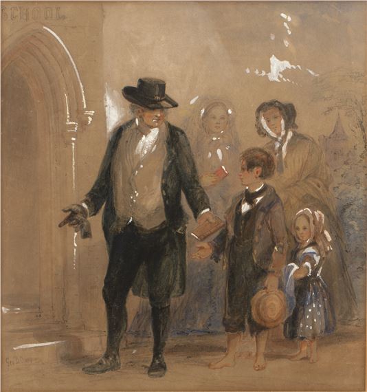 George B. Campion | Time for Sunday school (1796) | MutualArt