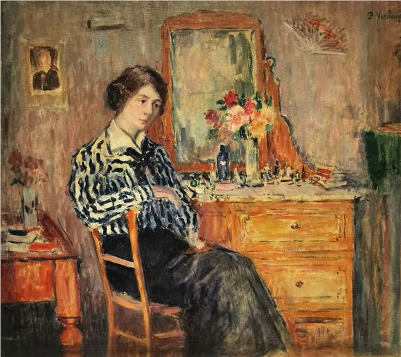 Fernand Verhaegen | A woman at her toilette | MutualArt