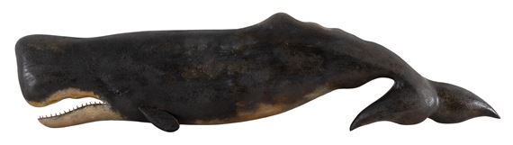 Roger Michell | CARVED WOODEN SPERM WHALE | MutualArt