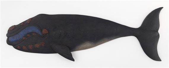 Roger Mitchell | CARVED WOODEN BOWHEAD WHALE | MutualArt