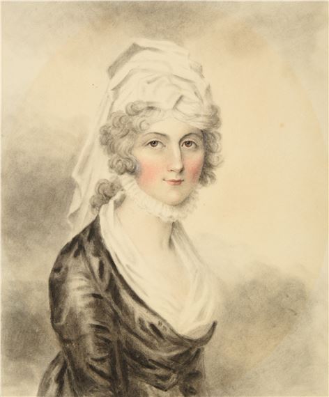 John Downman | Portrait of Lady Frances Haggerston, half length | MutualArt