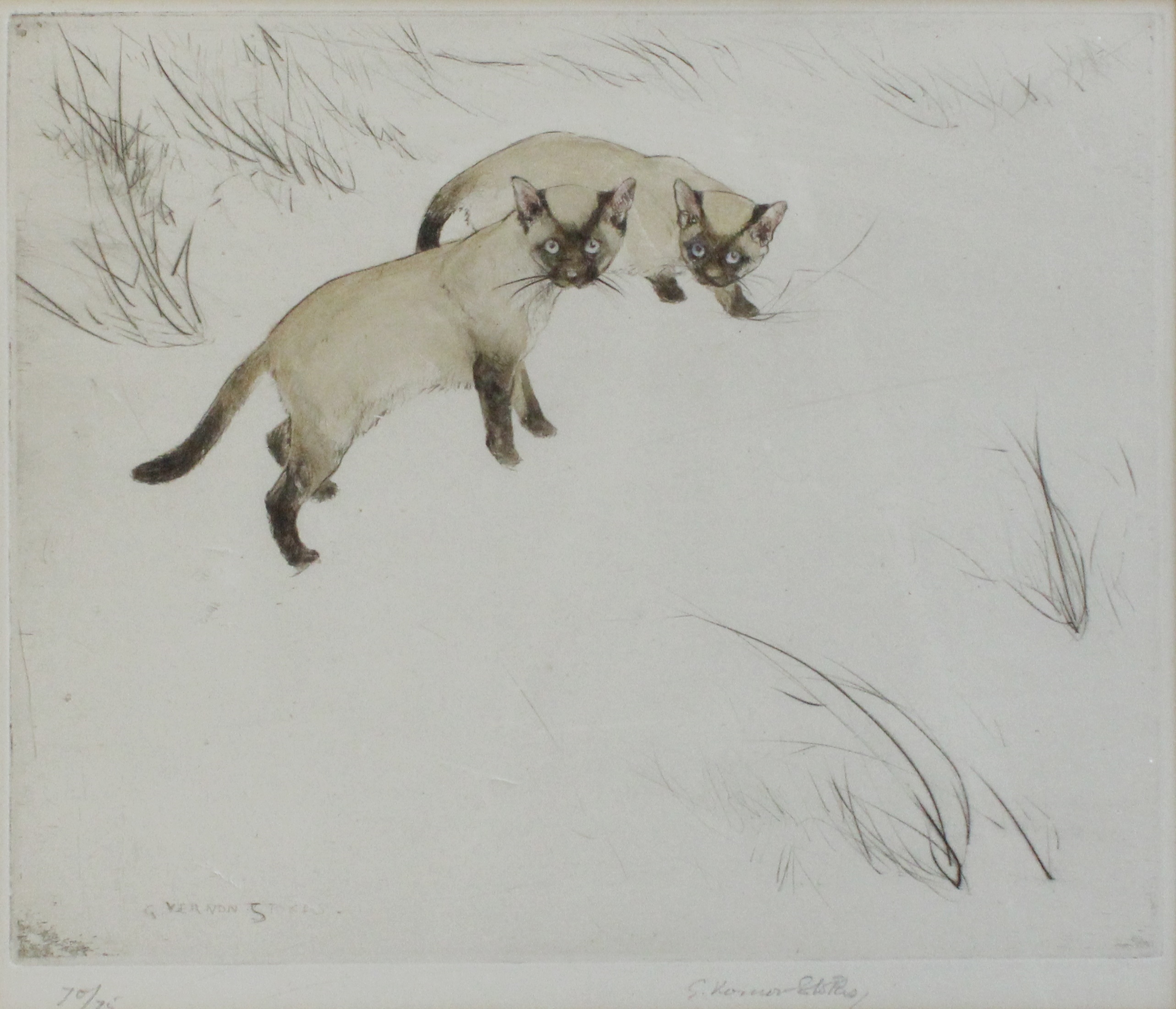 George Vernon Stokes | Siamese Cats | MutualArt