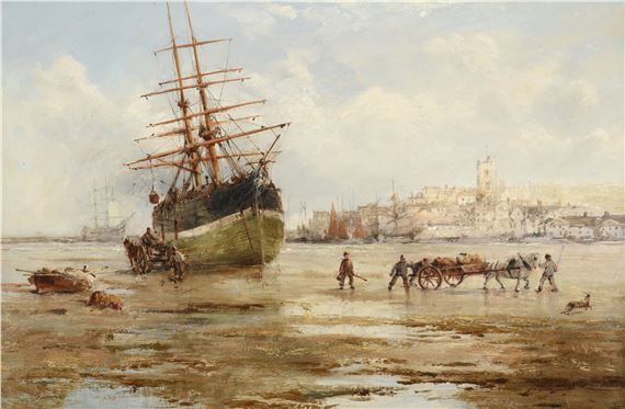 William Edward Webb | Unloading a Collier | MutualArt