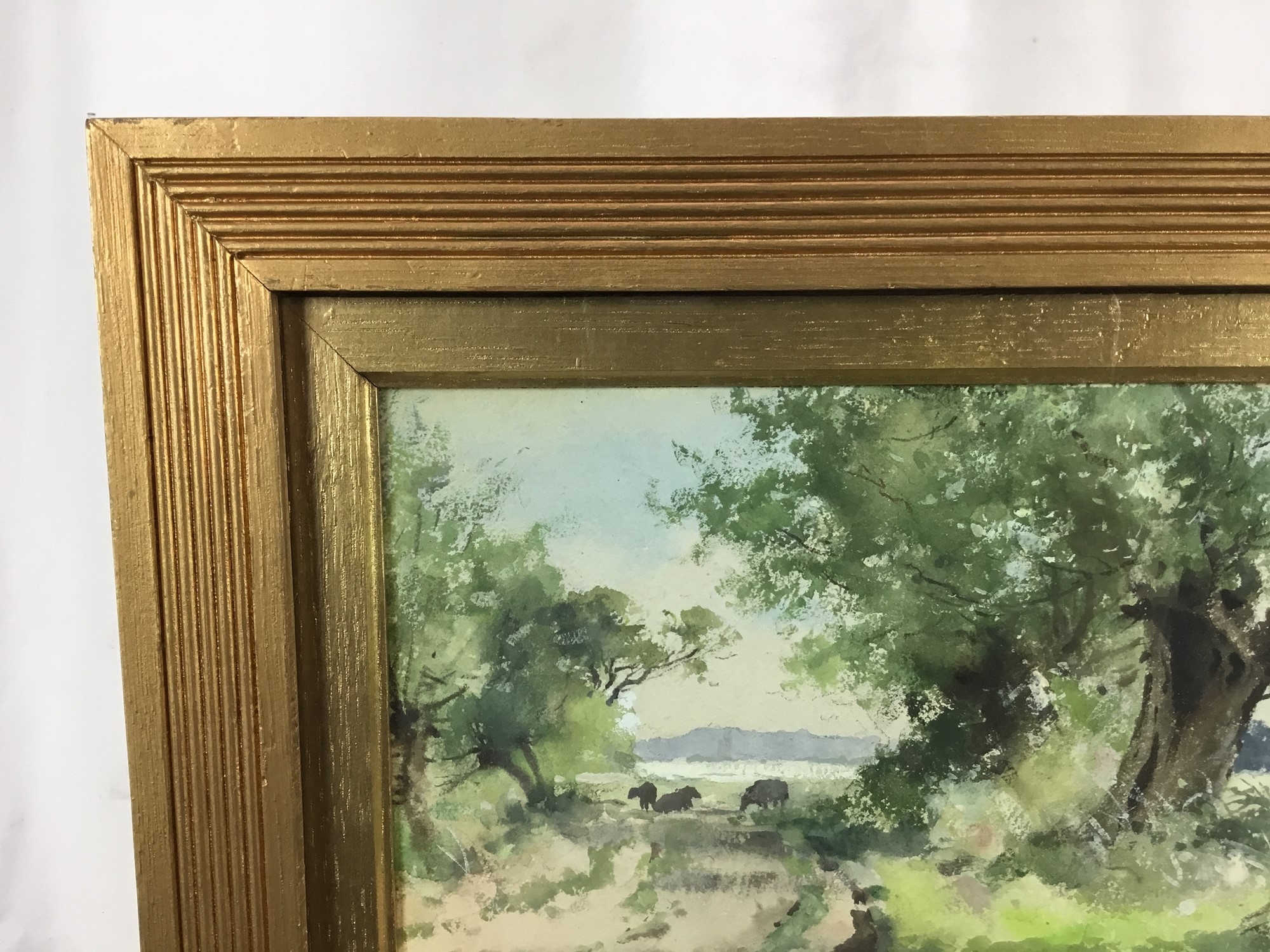 Reginald Jones | Landscape with cattle | MutualArt