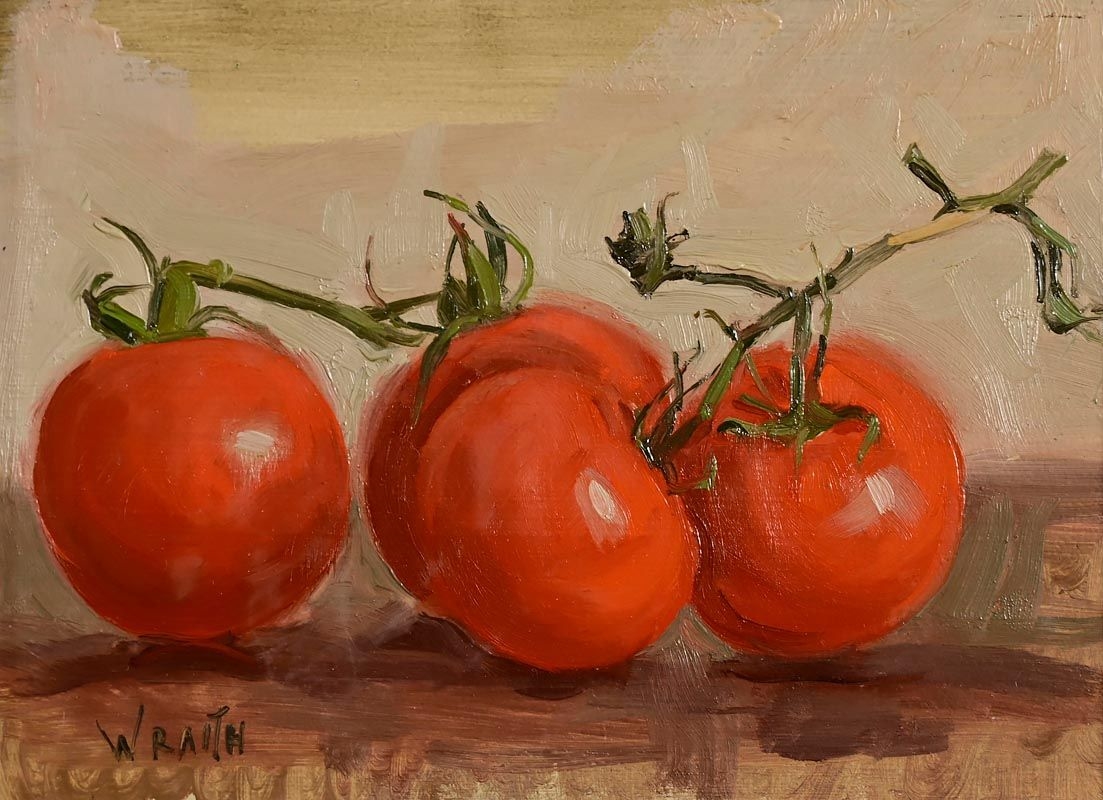 Robbie Wraith | Still Life - Tomatoes | MutualArt