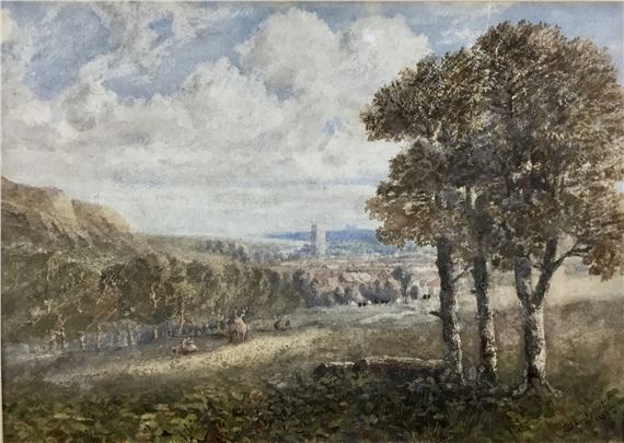 Arthur Gordon | Dorset landscape with Corfe Castle beyond (19th Century ...
