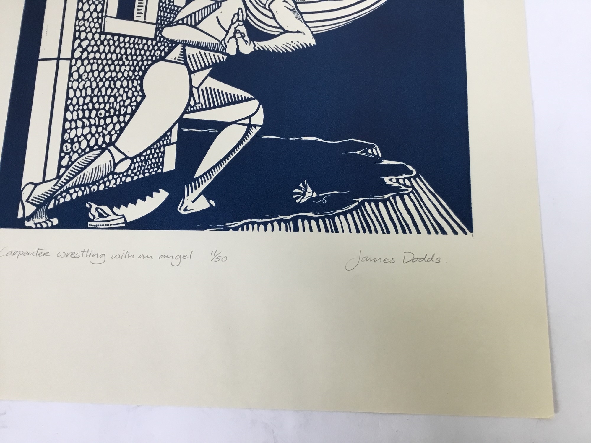 James Dodds | Carpenter Wrestling with an Angel, | MutualArt