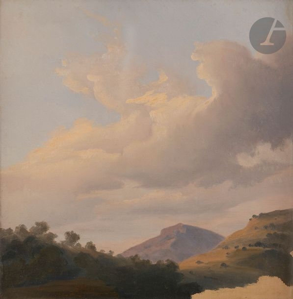 Emile Charles Joseph Loubon | Mountain view of the surroundings of Aix ...