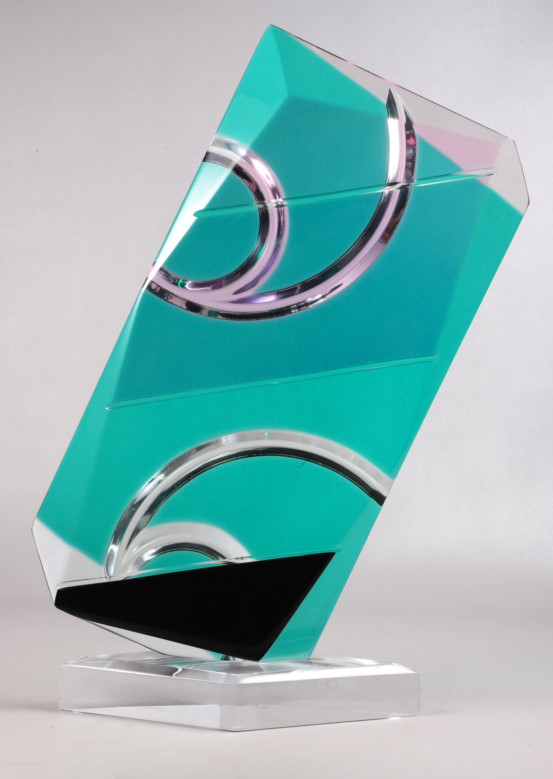 Shlomi Haziza | Shlomi Haziza Lucite Geometric Sculpture | MutualArt