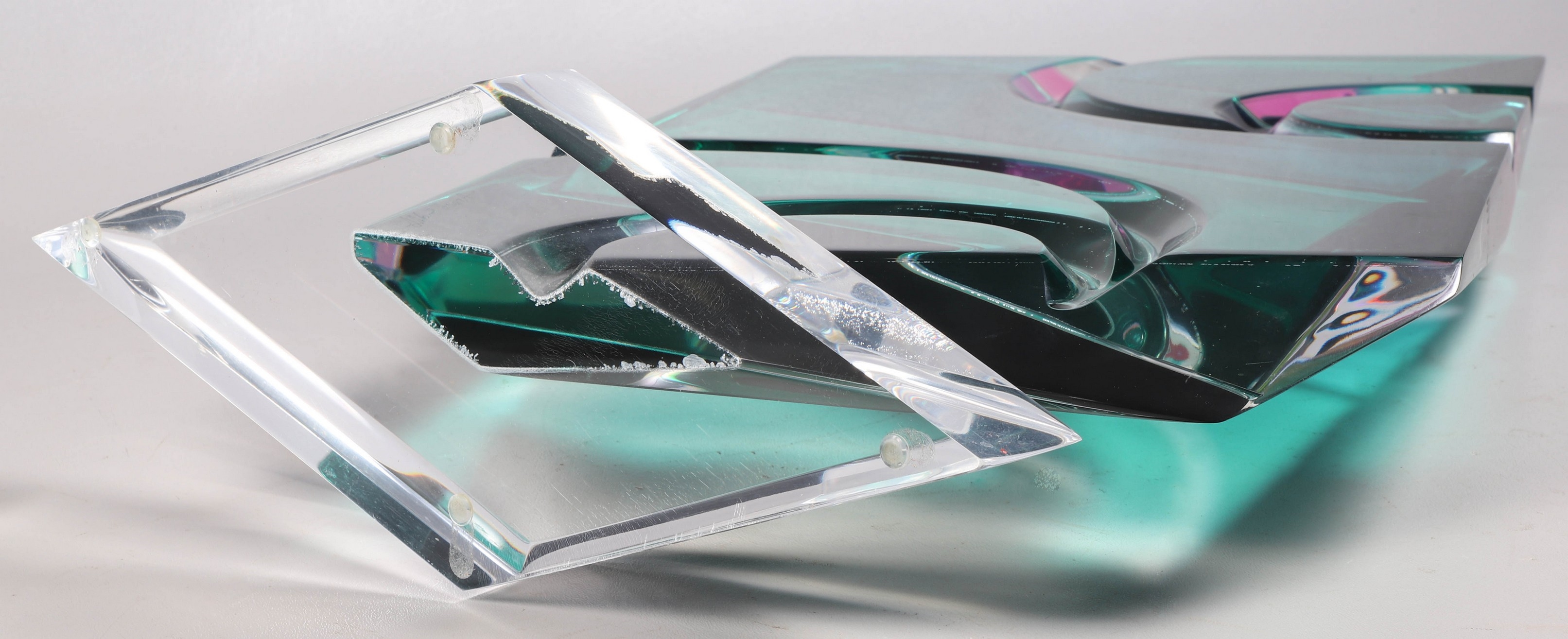 Shlomi Haziza | Shlomi Haziza Lucite Geometric Sculpture | MutualArt