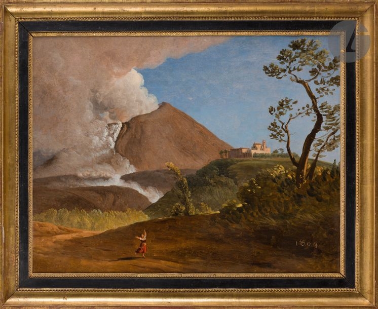 Simon-Joseph-Alexandre-Clément Denis | Vesuvius in eruption (1804) | MutualArt