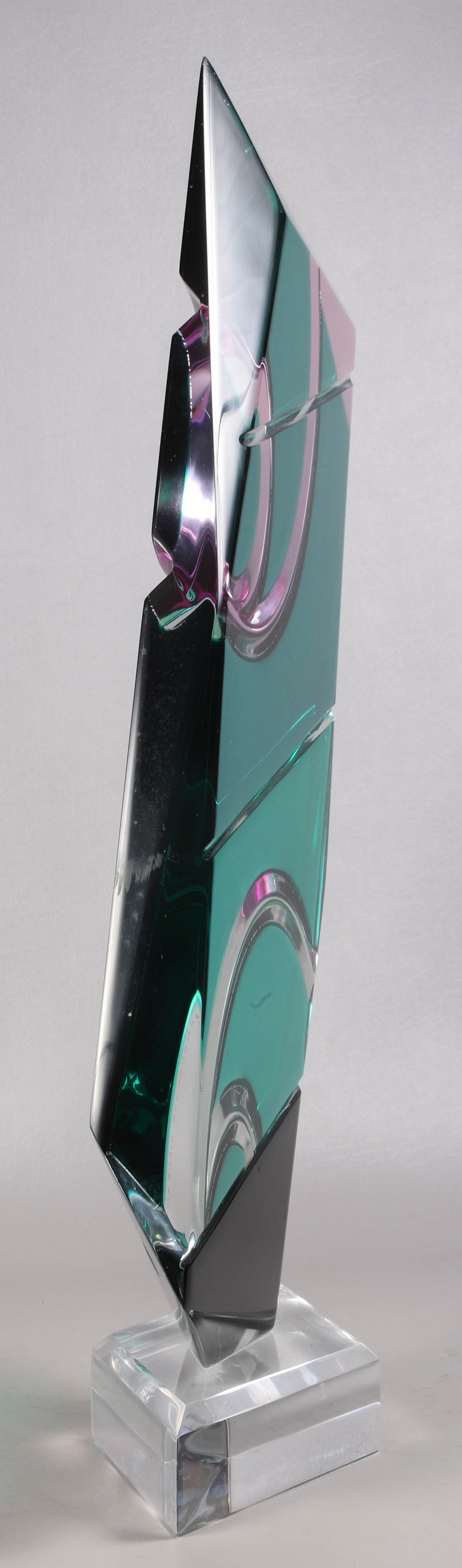 Shlomi Haziza | Shlomi Haziza Lucite Geometric Sculpture | MutualArt