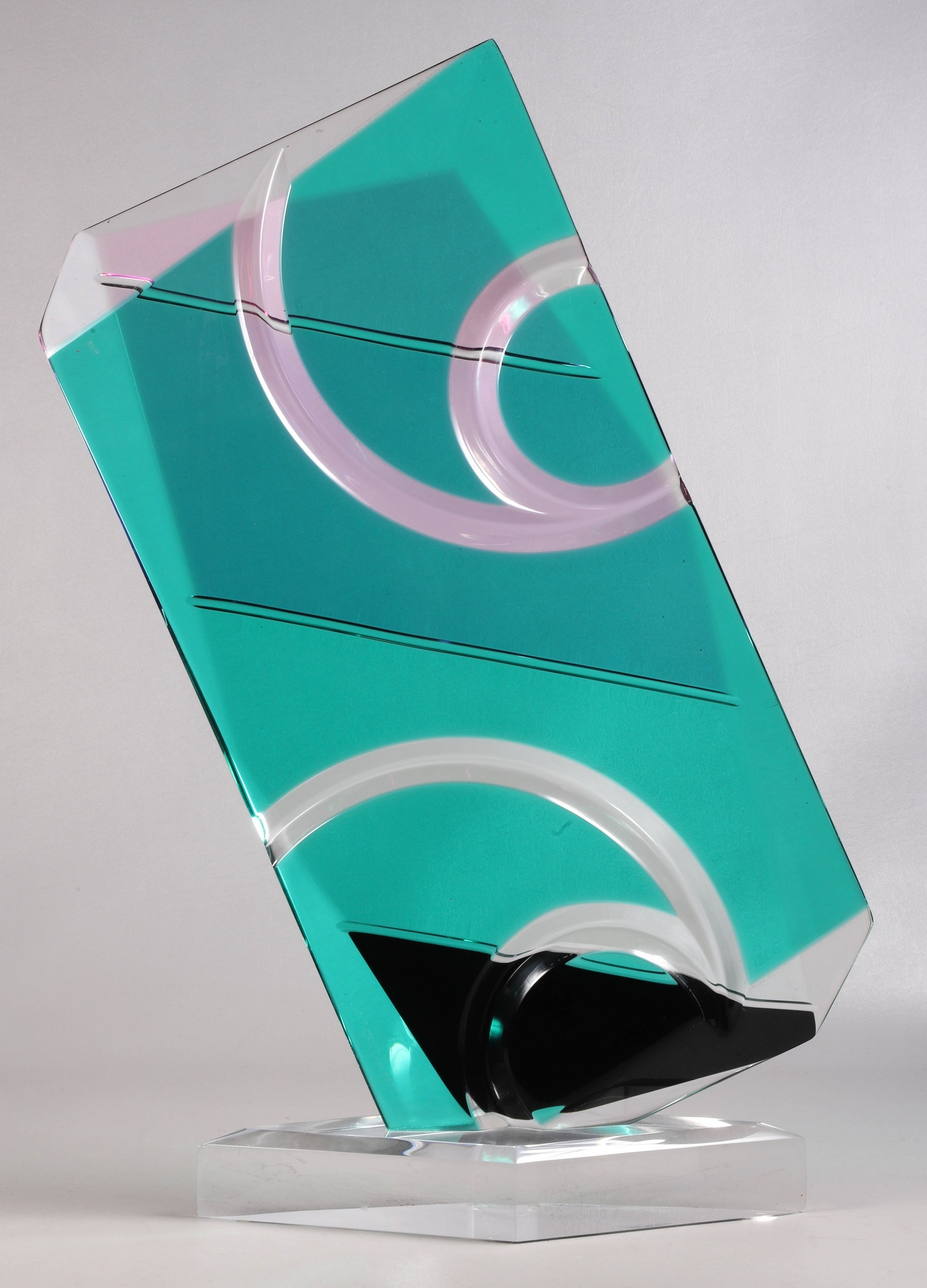 Shlomi Haziza | Shlomi Haziza Lucite Geometric Sculpture | MutualArt
