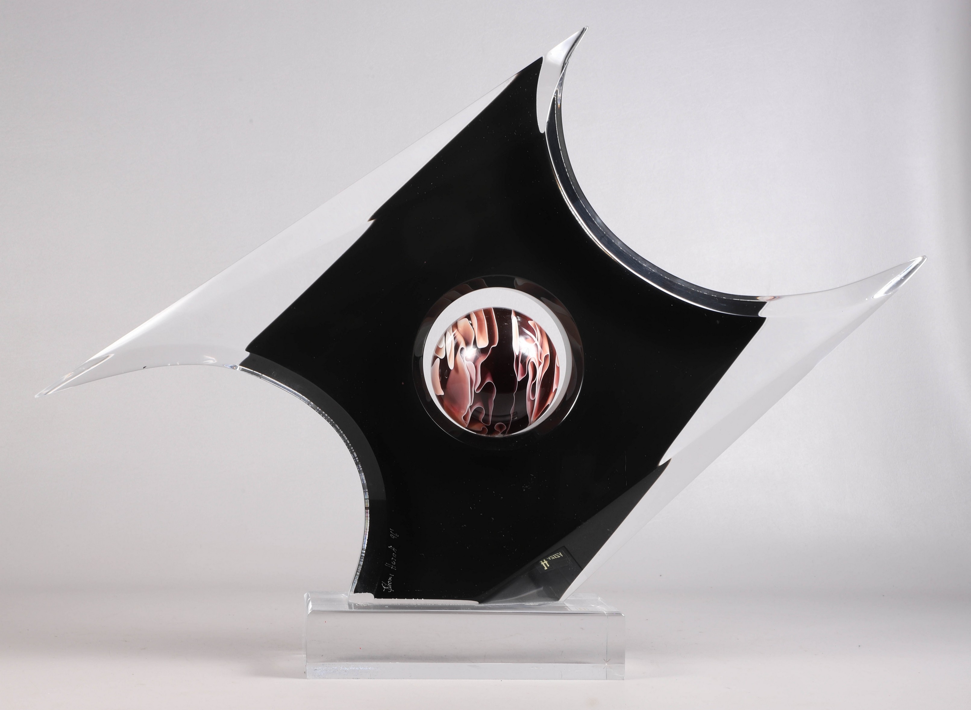 Shlomi Haziza | Shlomi Haziza lucite abstract sculpture | MutualArt