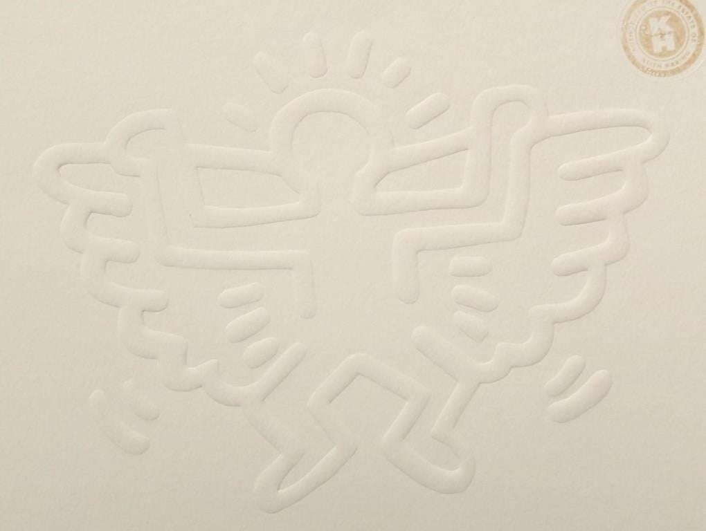 Keith Haring | Keith Haring Embossed Angel 1990 (1990) | MutualArt