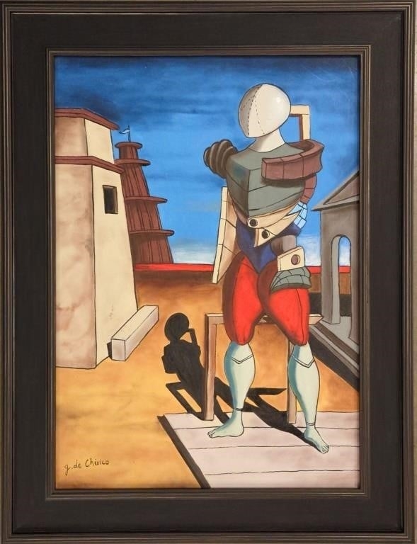 Giorgio de Chirico | Original in Manner of Giorgio de Chirico Canvas | MutualArt