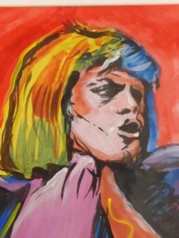 Peter Max | Original in the Manner of Peter Max, Mick Jagger | MutualArt