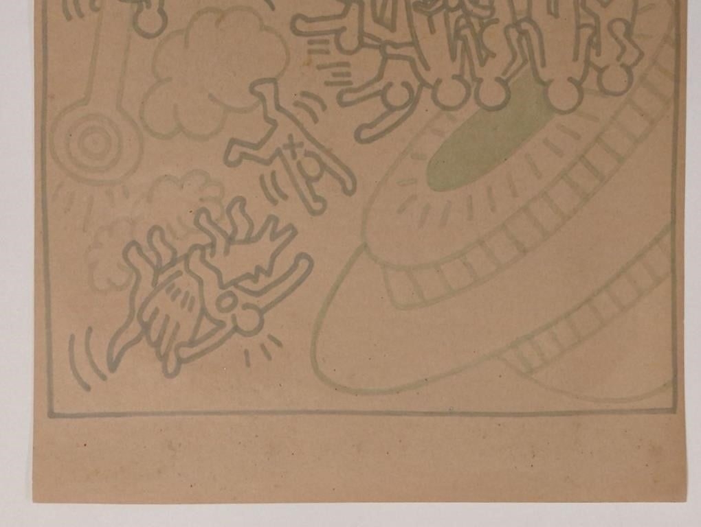 Keith Haring | Original in the Manner of Keith Haring, UFO | MutualArt