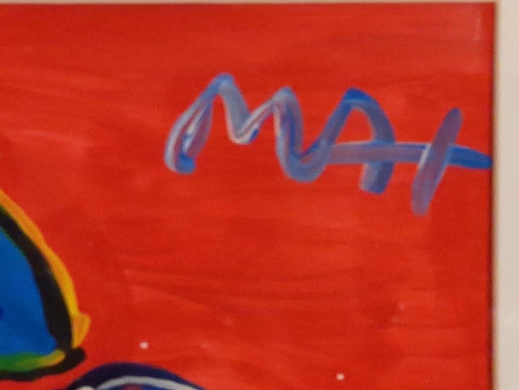 Peter Max | Original in the Manner of Peter Max Umbrella Man | MutualArt