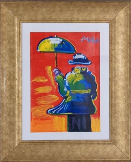 Peter Max | Original in the Manner of Peter Max Umbrella Man | MutualArt
