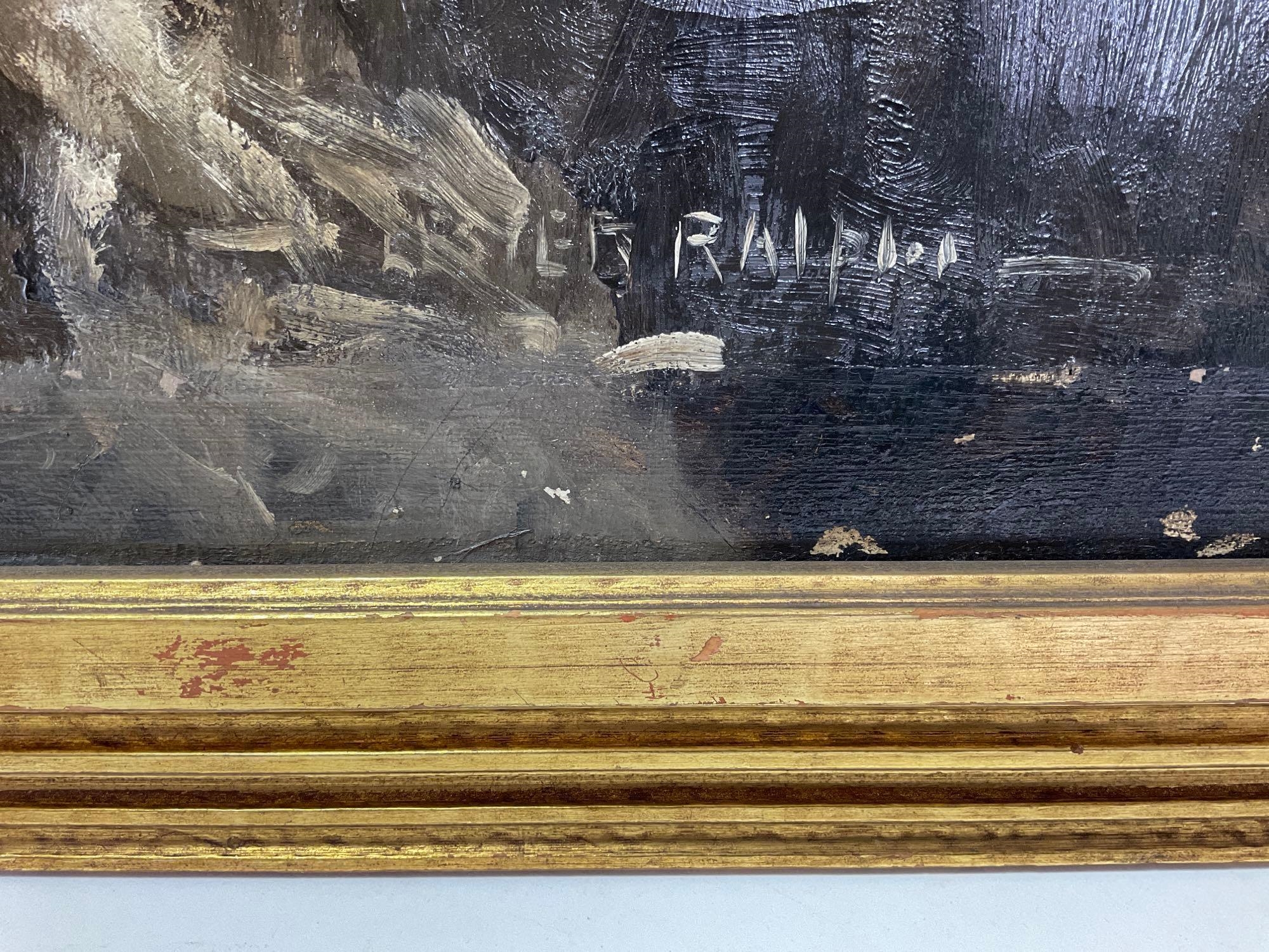 Lester Ralph | Illustrative scene of gangsters | MutualArt