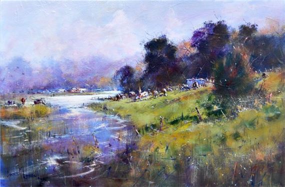 Henry McLaughlin | Cattle at Middle Swan - Perth (2012) | MutualArt