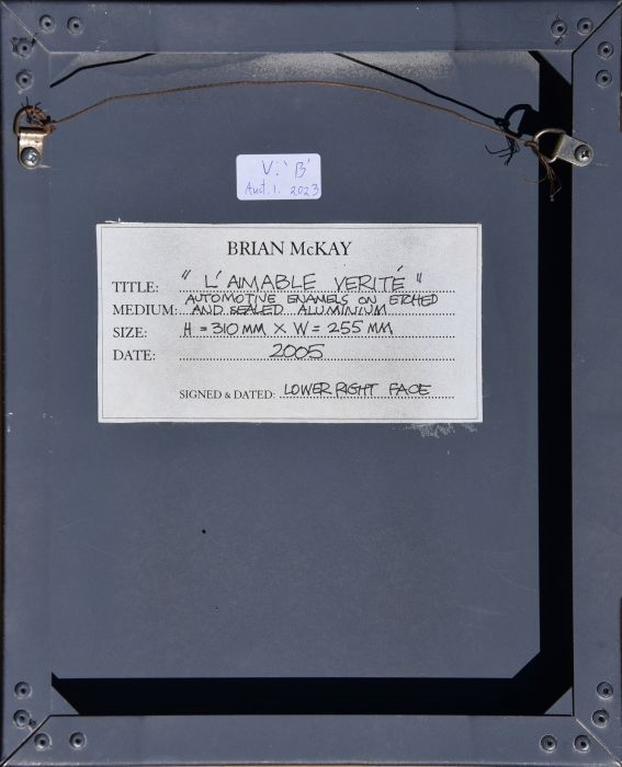 Brian McKay | L'Aimable Verite Automotive enamels on etched and sealed ...