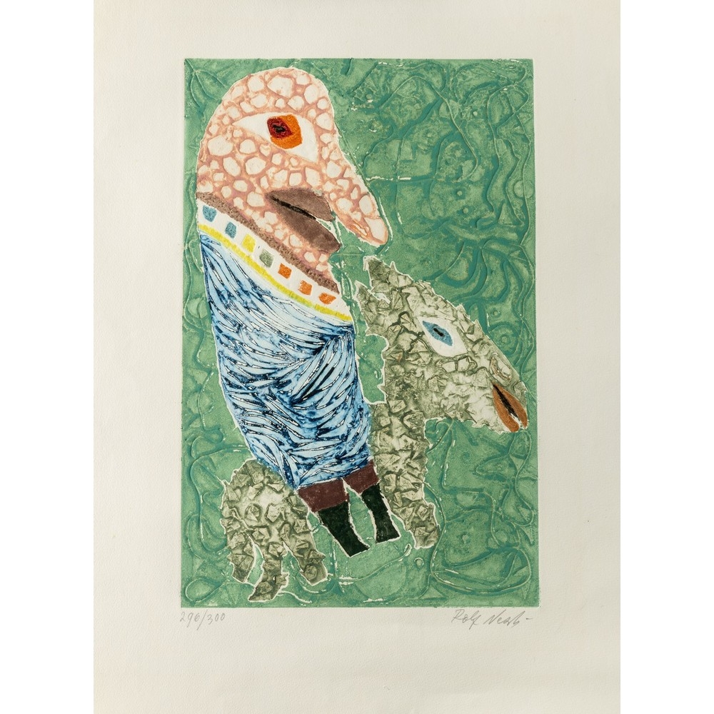 Rolf Nesch | Reiter | MutualArt