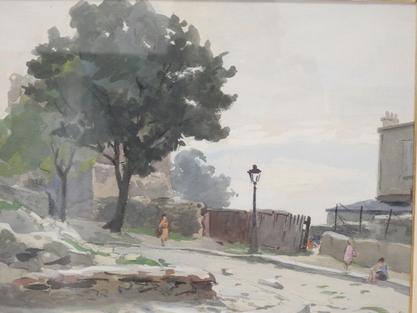 Rene Pean | Walk on the heights and view of the lake | MutualArt