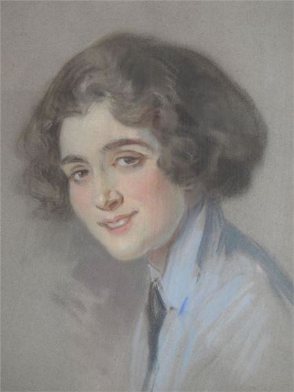 Rene Pean | Portrait of a young woman | MutualArt