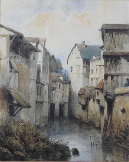 Jean-Baptiste-Louis Hubert | View of a Jurassian village | MutualArt