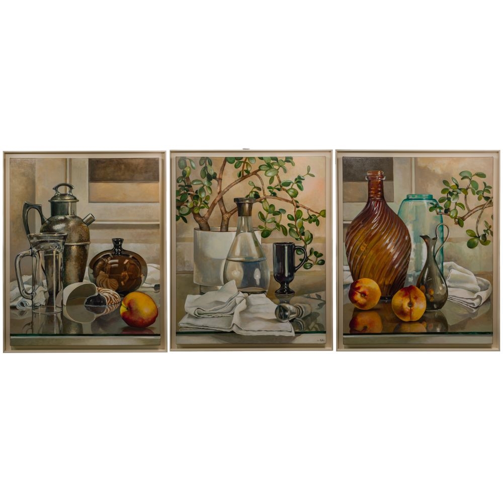 Jan Miller | TRIPTYCH - still life scene | MutualArt