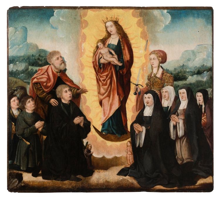 Hispano-Flemish School, 15th Century | The Appearance of the Virgin ...
