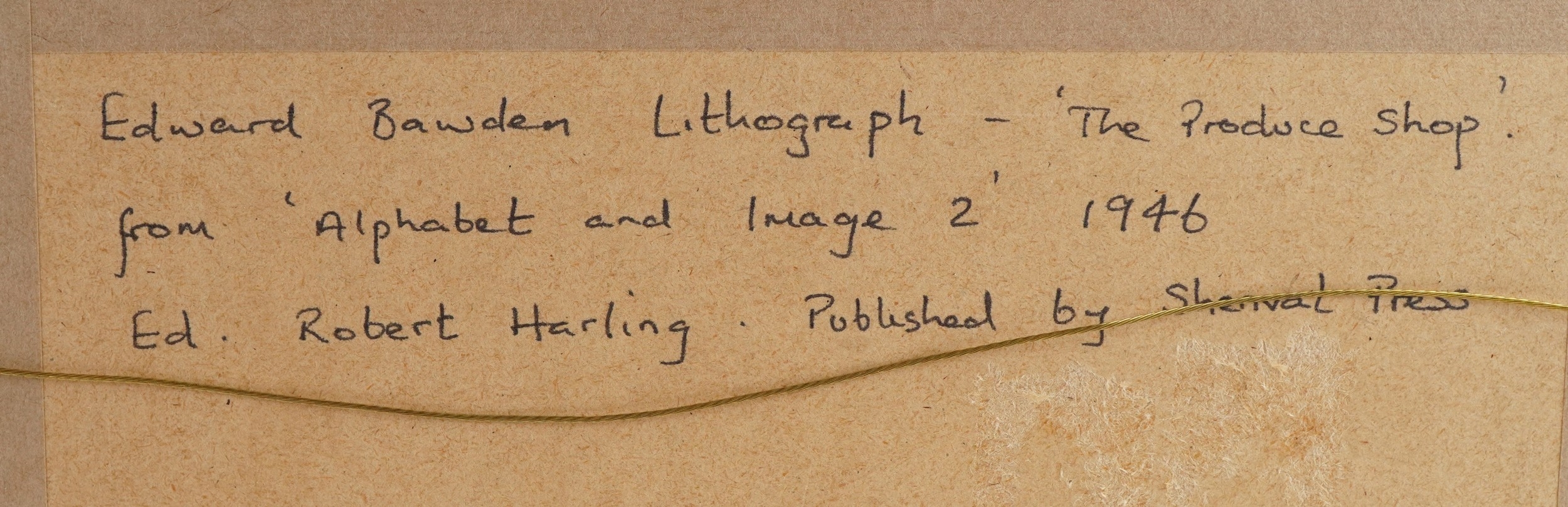 Edward Bawden | The Produce Shop (1946) | MutualArt