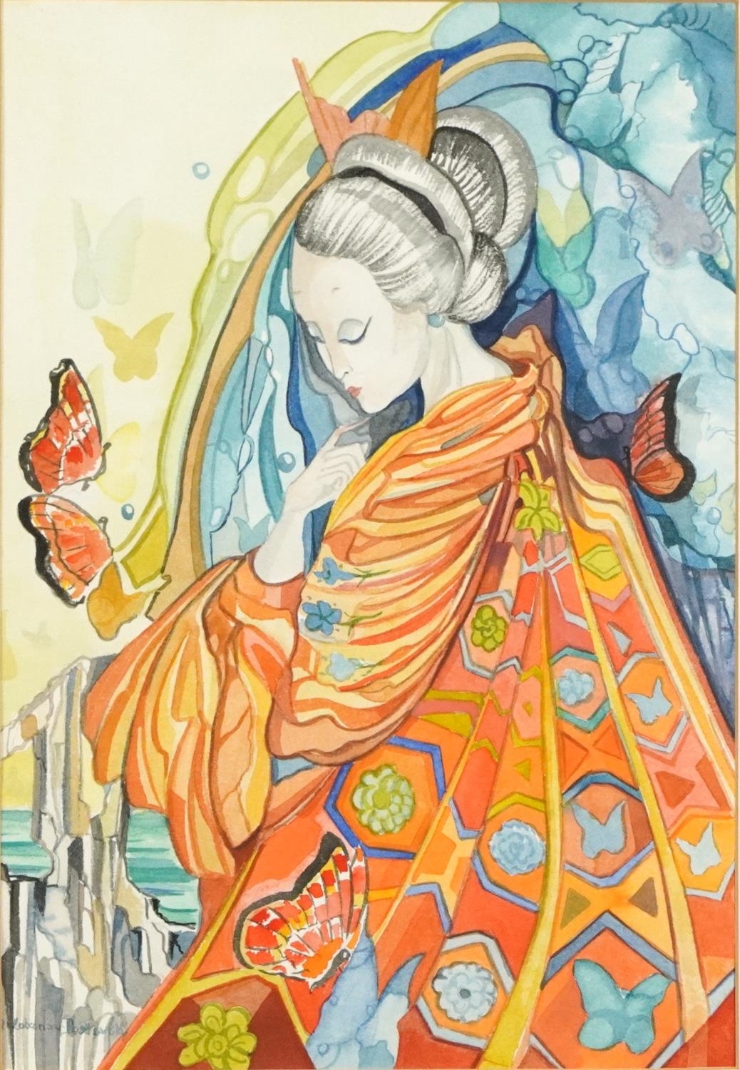 Roxane Lobanov Rostovsky | Female with butterflies and female portraits ...