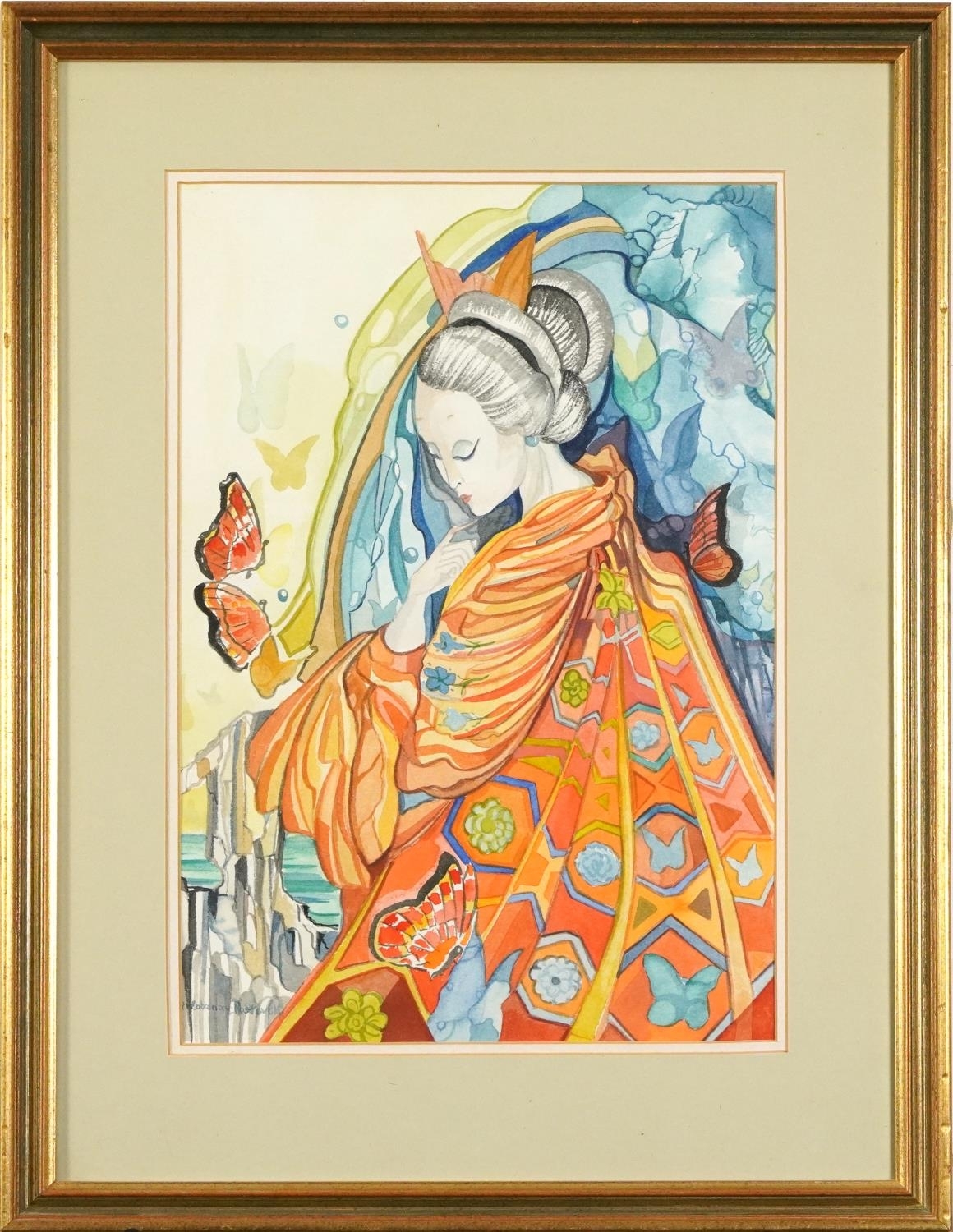 Roxane Lobanov Rostovsky | Female with butterflies and female portraits ...