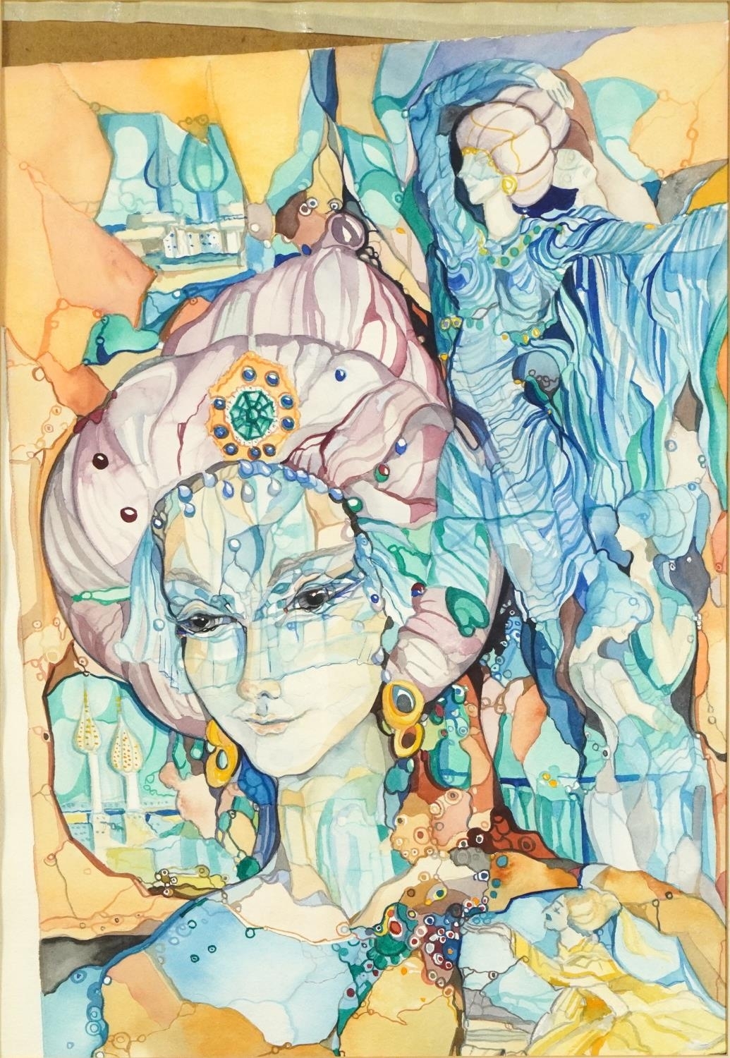 Roxane Lobanov Rostovsky | Female with butterflies and female portraits ...