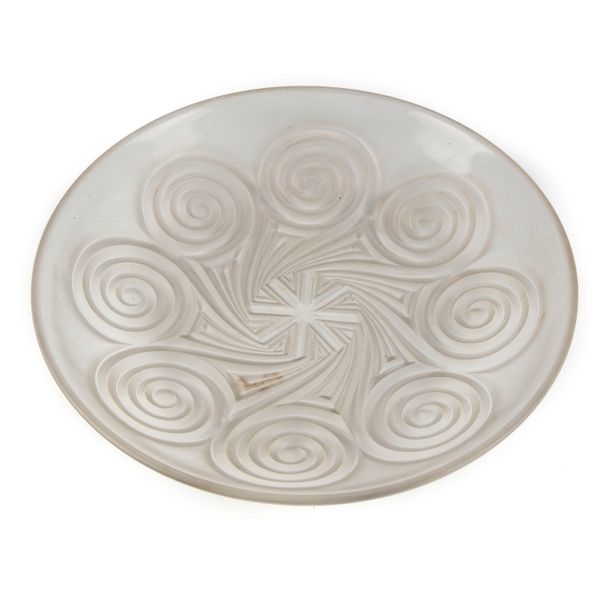 Edmond Etling | Glass bowl with scroll decoration | MutualArt