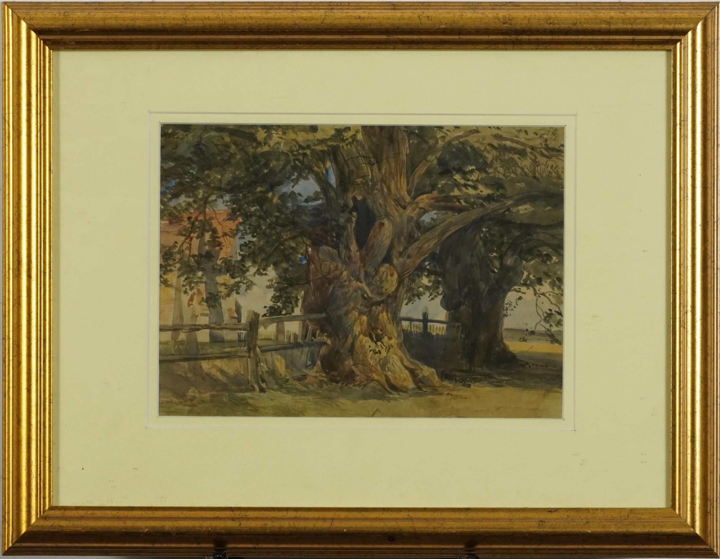 Charles Edmund Rowbotham | Two trees (19th Century 20th Century ...