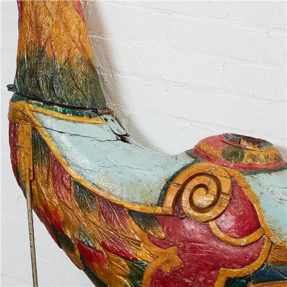 English School, 19th Century | An English polychrome decorated carousel ...