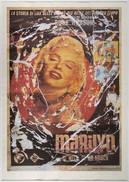 Mimmo Rotella | Marilyn | MutualArt