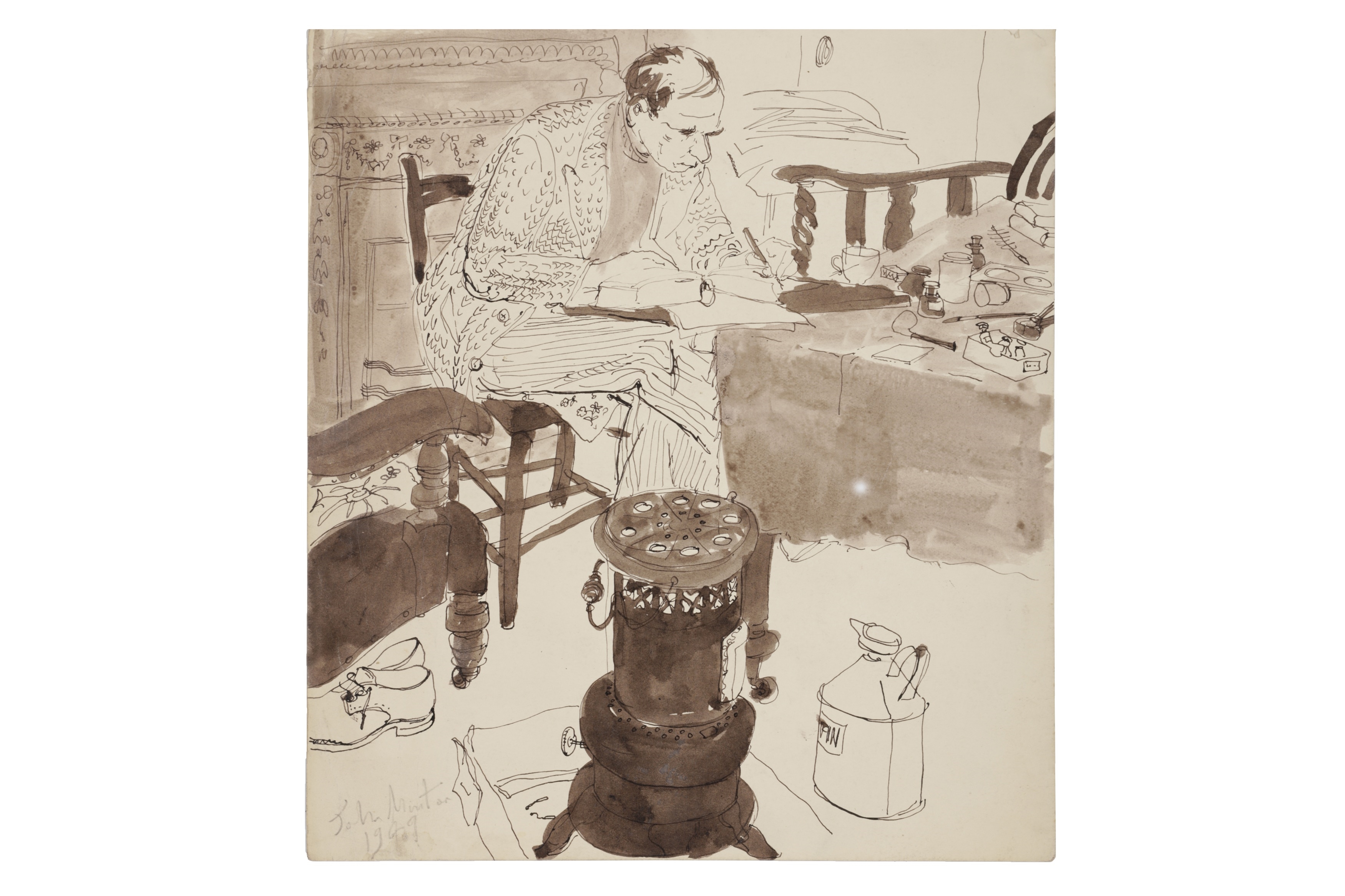 John Minton | Portrait of a Young Man | MutualArt