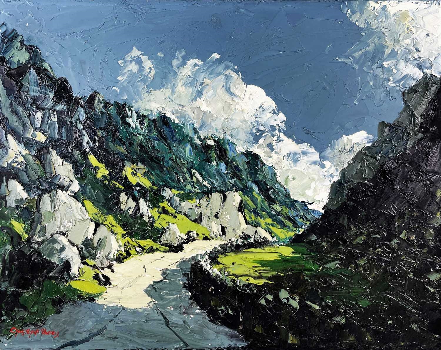 Charles Wyatt Warren | roadway through Eryri valle | MutualArt