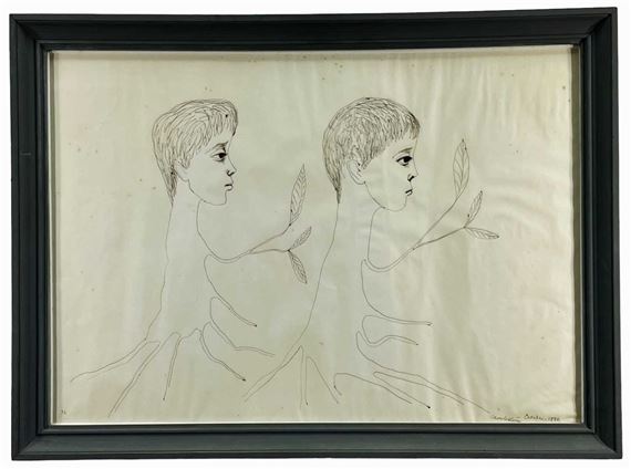 Brenda Chamberlain | Two Tree Heads | MutualArt